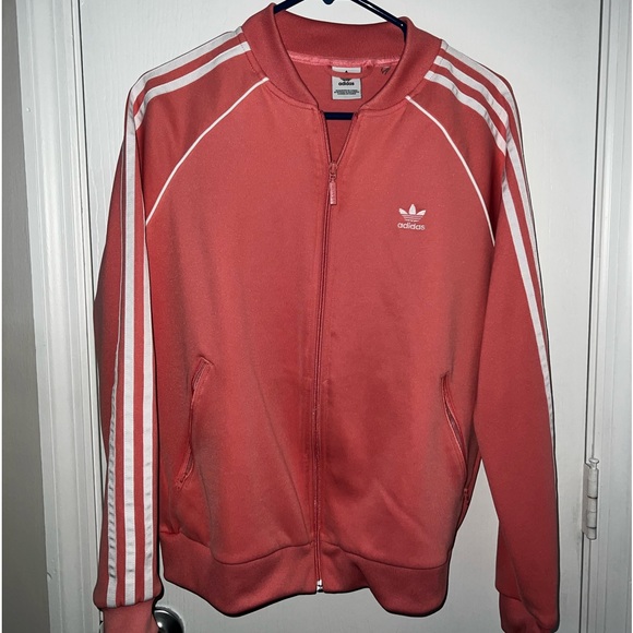 adidas | Jackets & Coats | Adidas Pink Track Jacket Medium | Poshmark